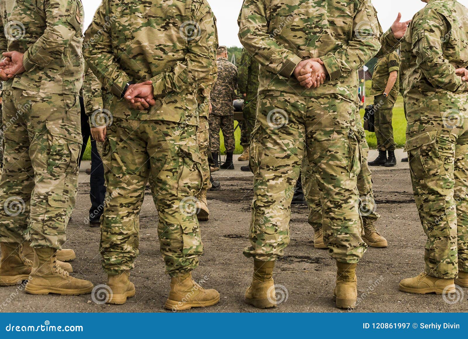 People in camouflage stock image. Image of force, boot - 120861997