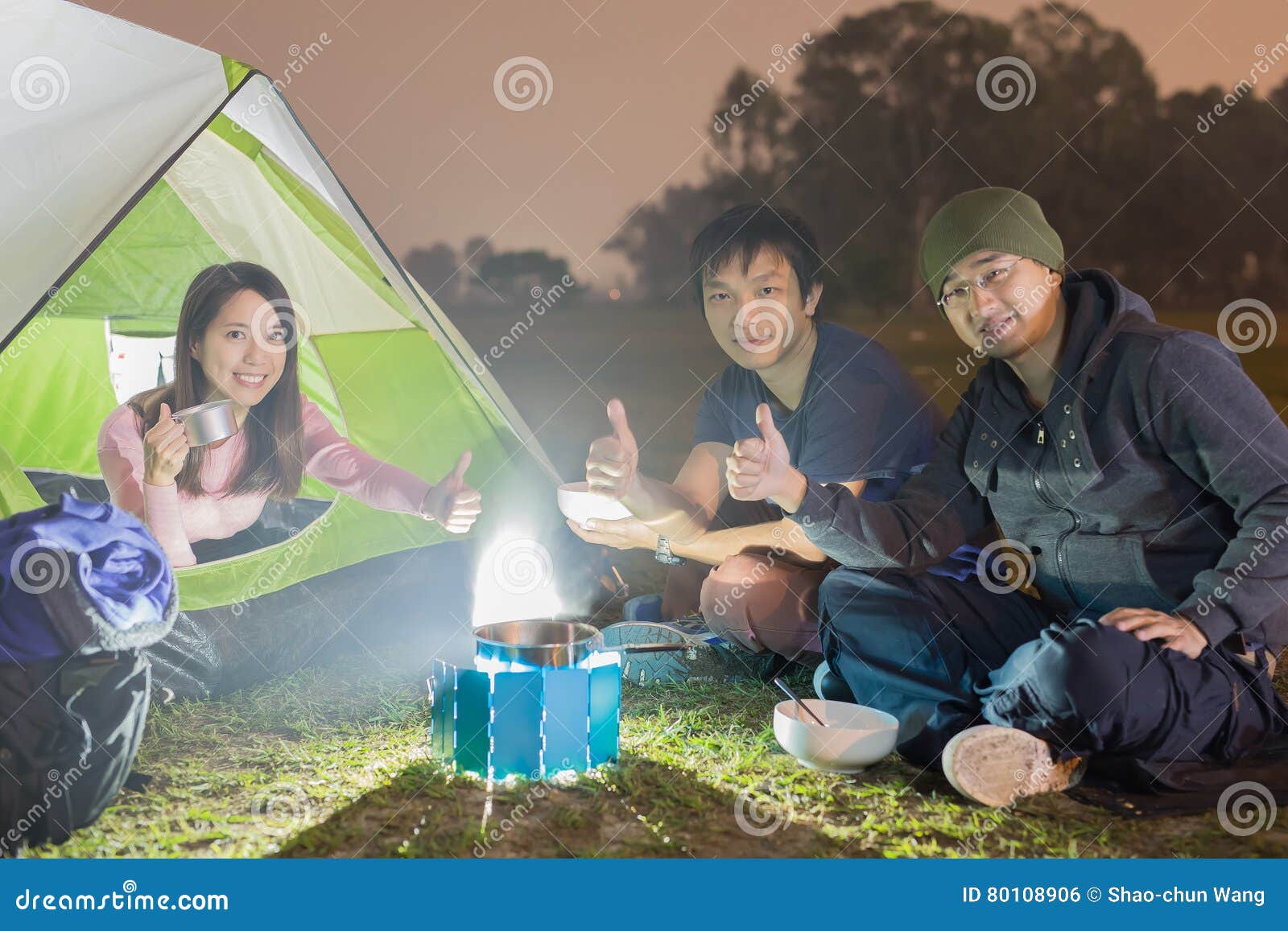 People are camping stock photo. Image of expedition, outdoor - 80108906