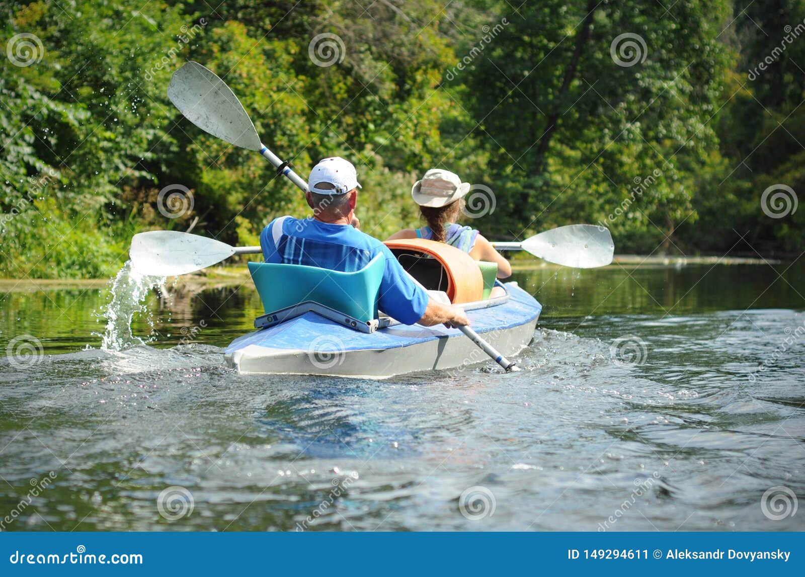 People Canoeing in a Small River in Summer Editorial Photo - Image of ...