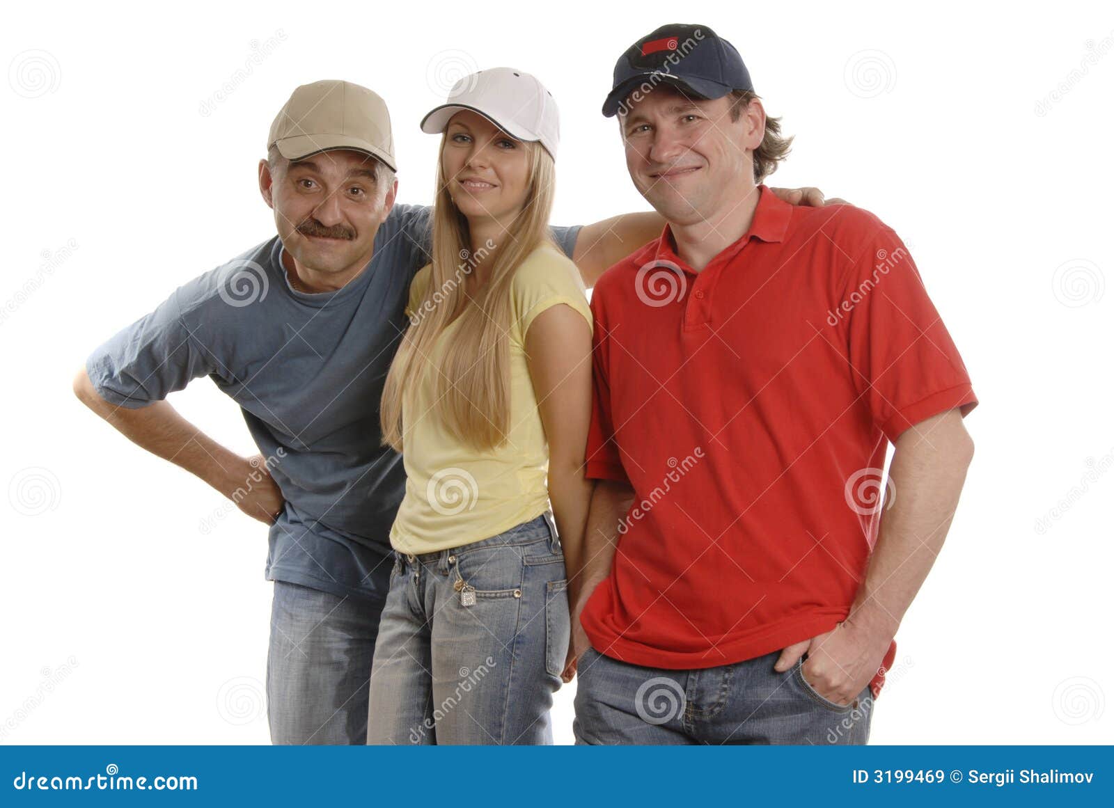 People in caps stock image. Image of flirting, good, sympathy - 3199469