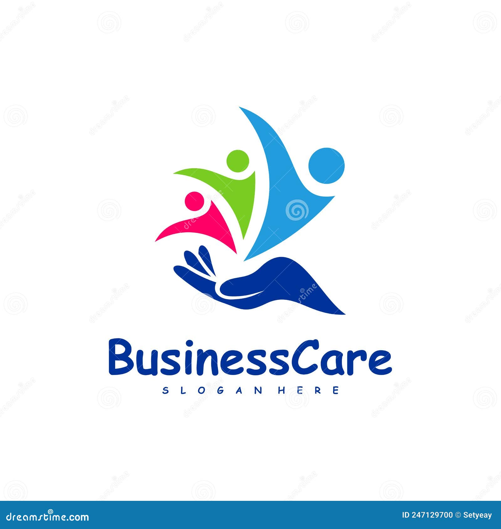 People Care Logo Design Vector. Icon Symbol Stock Illustration ...