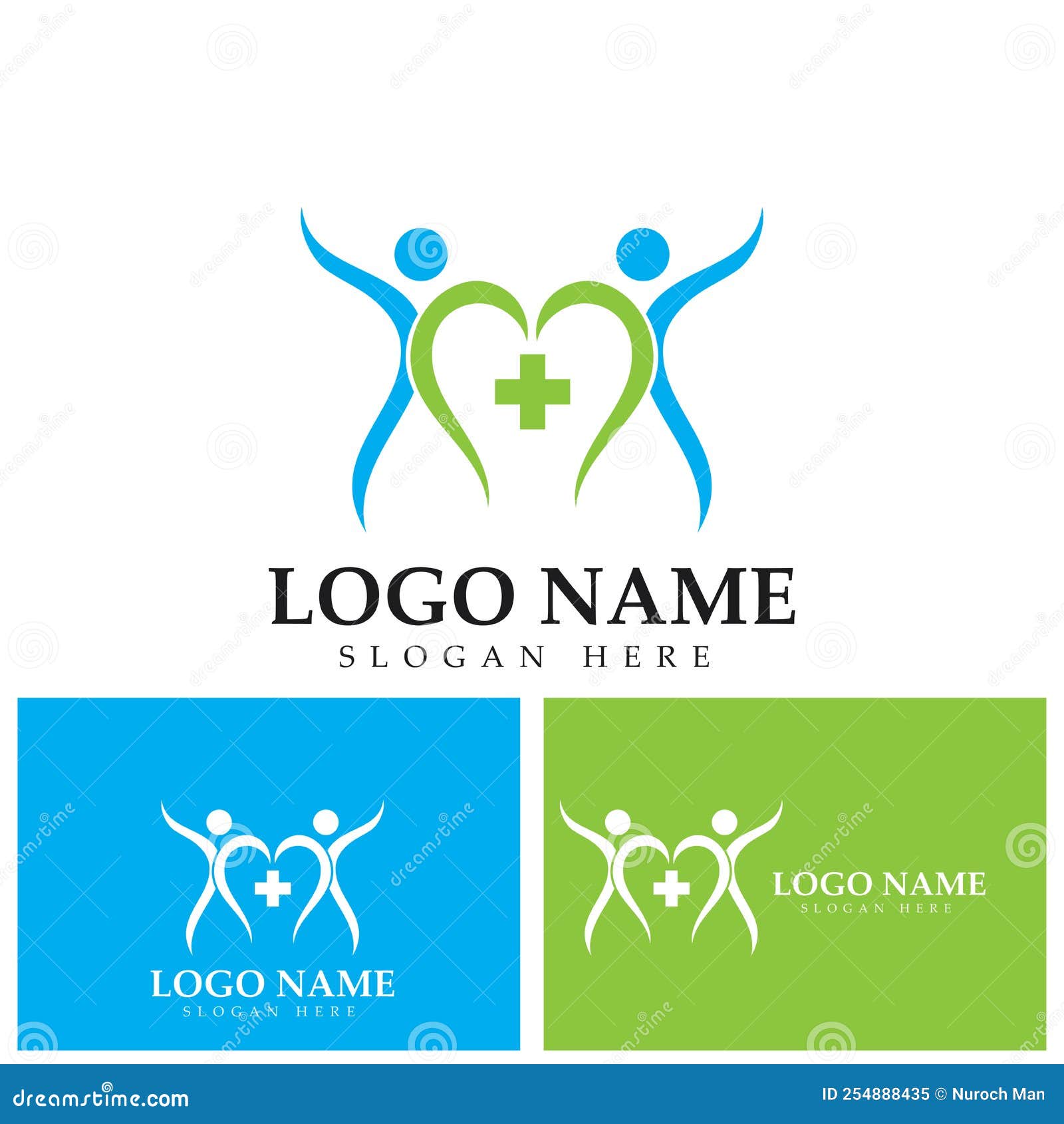 People Care Logo with Plus Symbol. Stock Vector - Illustration of ...