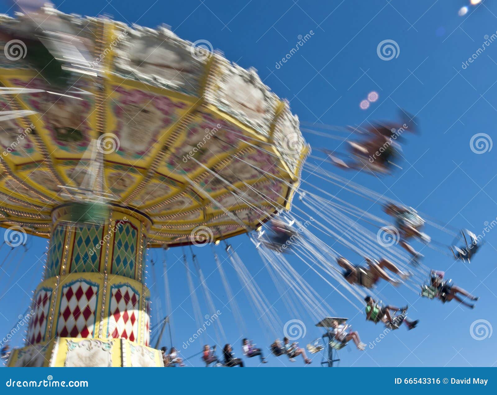 People Carousel Spinning Fast Blur Stock Photo - Image of enjoyment ...