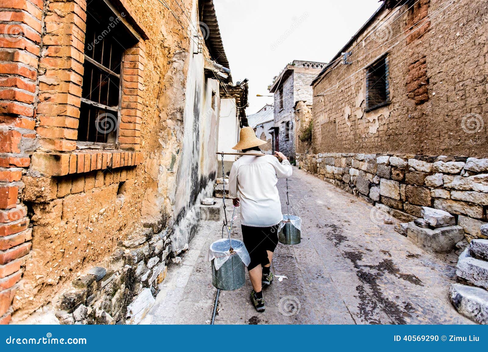 People carry water editorial image. Image of ancient - 40569290