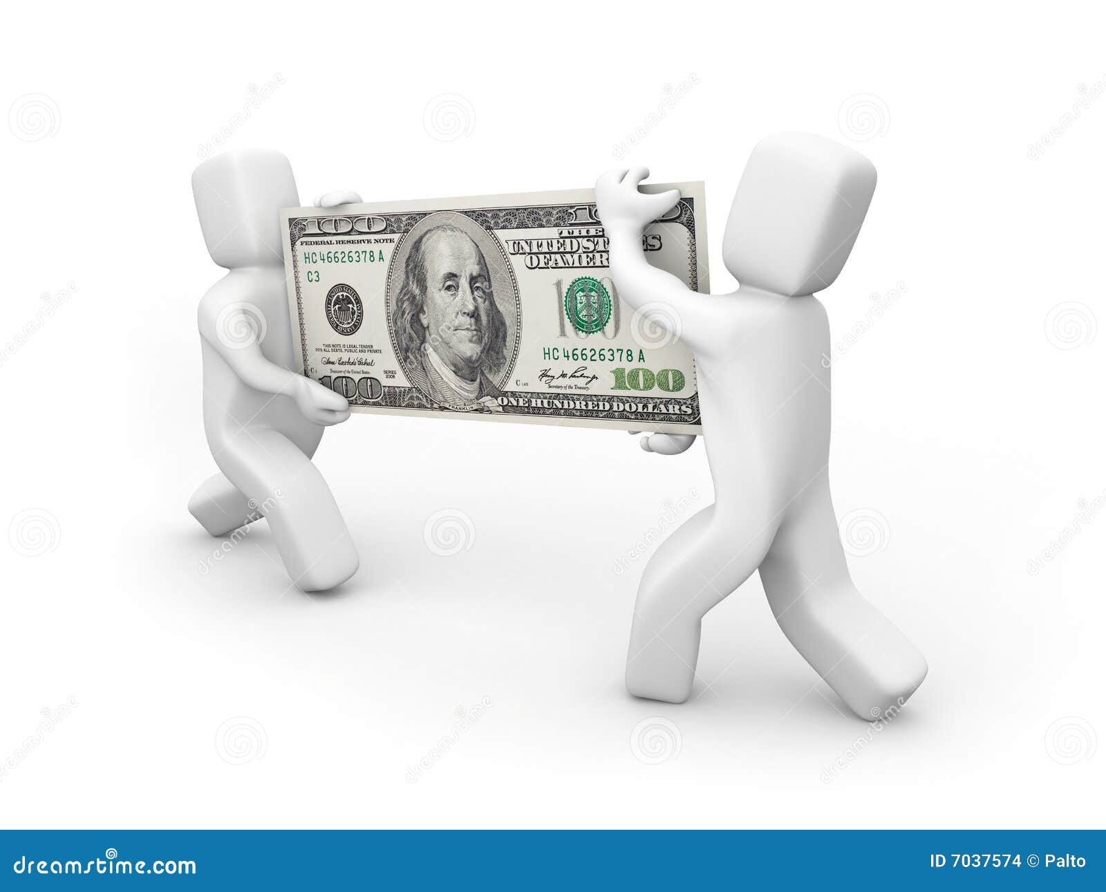People carrying dollar stock illustration. Illustration of economic ...