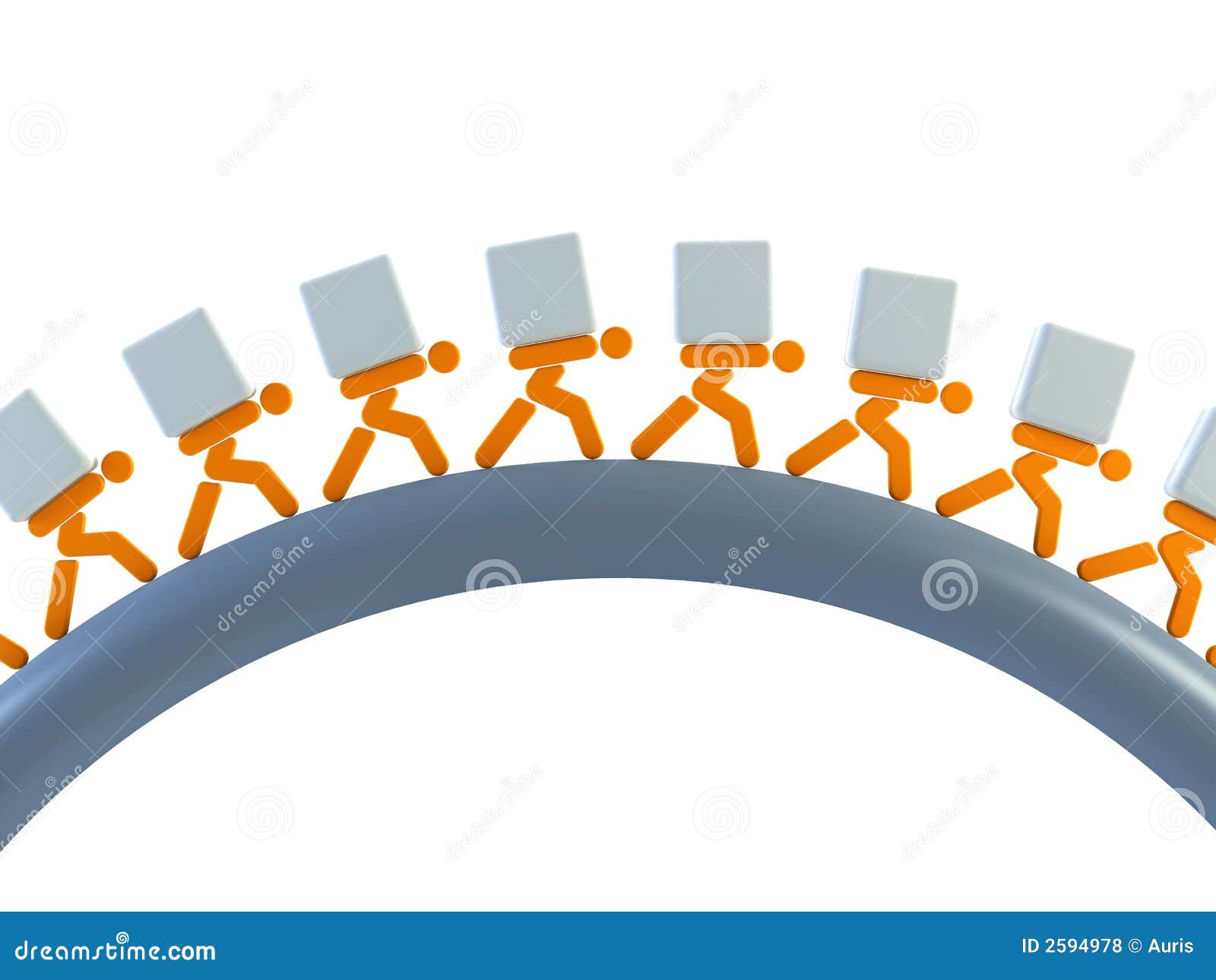 People carrying the loads stock illustration. Illustration of symbol ...