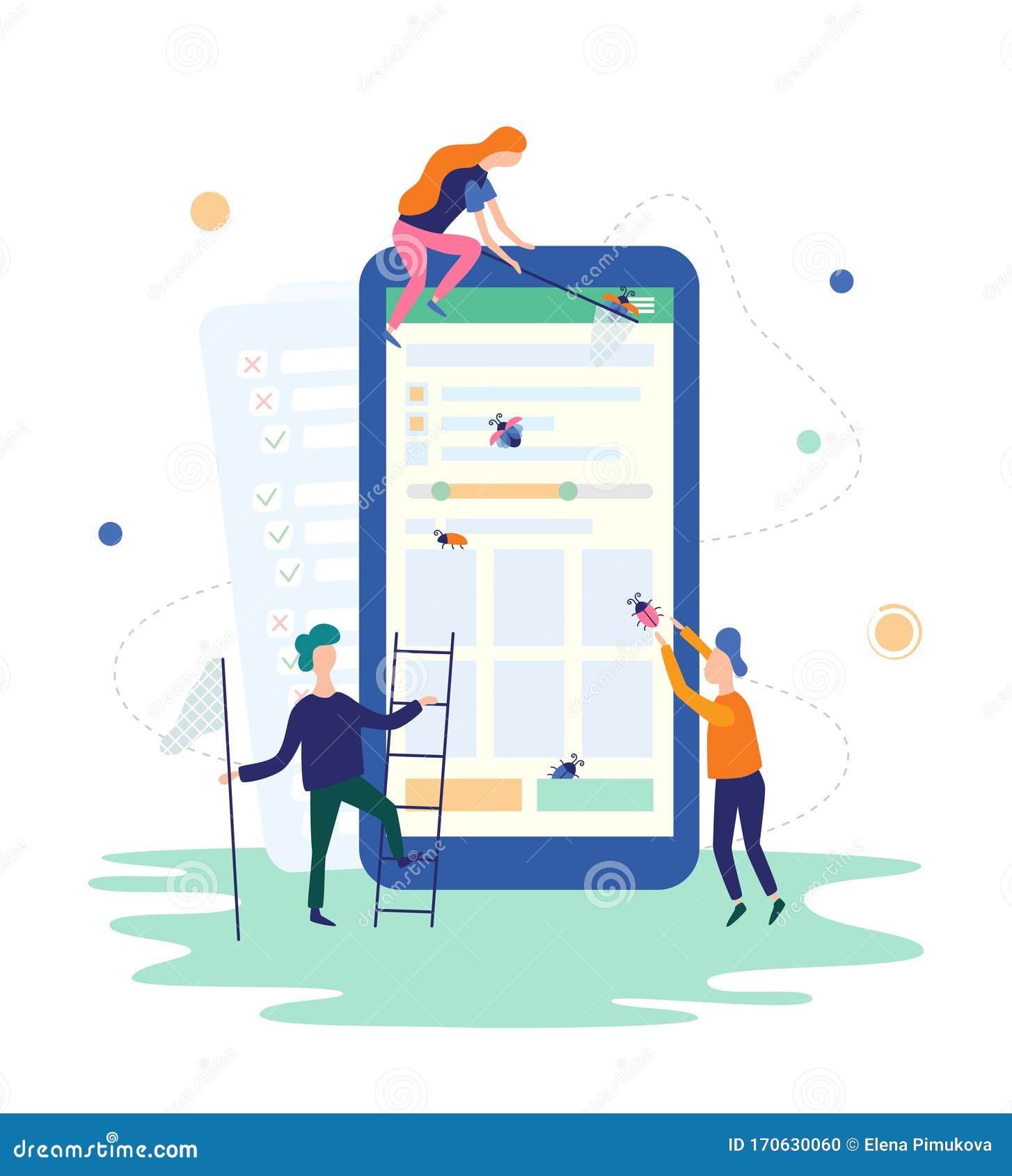 People Catching Bugs on the Mobile App. it Software Application Testing ... People Catching Bugs on the Mobile App. it Software Application Testing ...