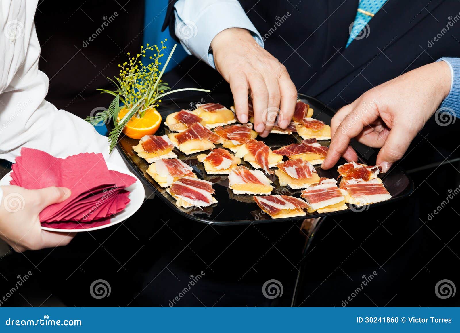 People on a Catering stock photo. Image of appetizer - 30241860
