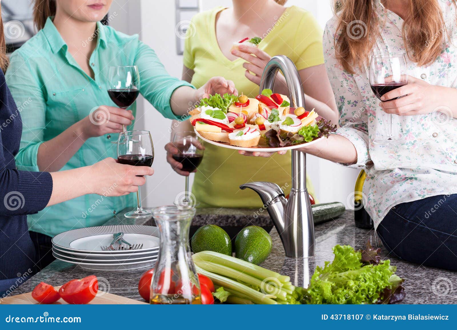 People Celebrating and Eating Stock Image - Image of sandwiches, home ...