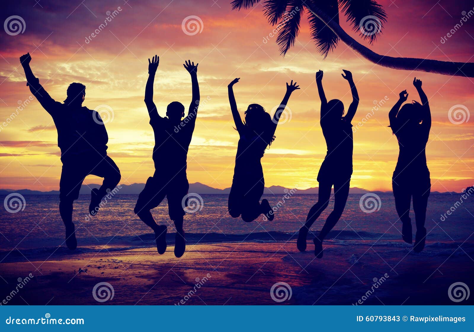 People Celebration Beach Party Summer Vacation Concept Stock Image ...