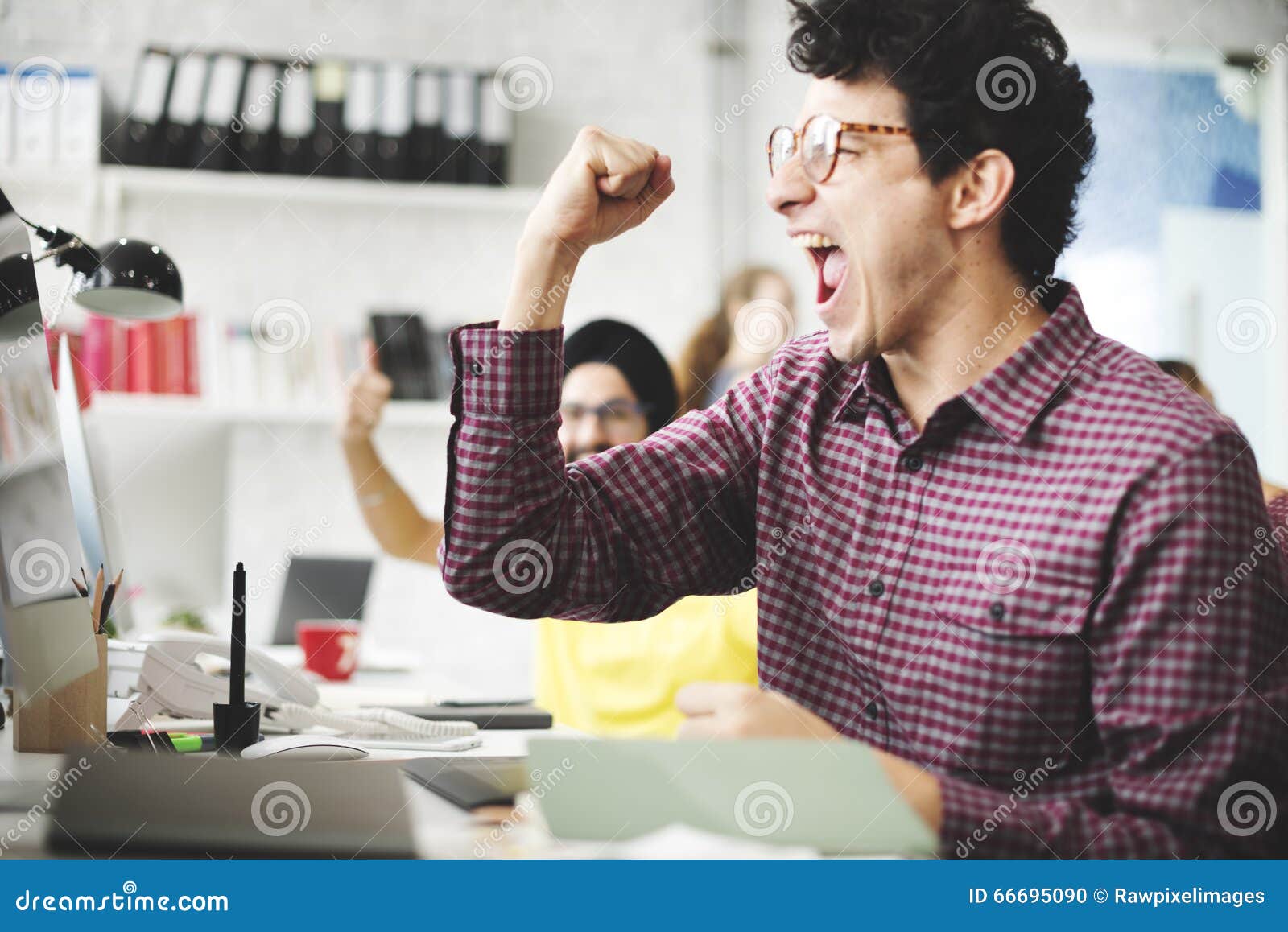 People Celebration Success Working Successful Concept Stock Photo ...