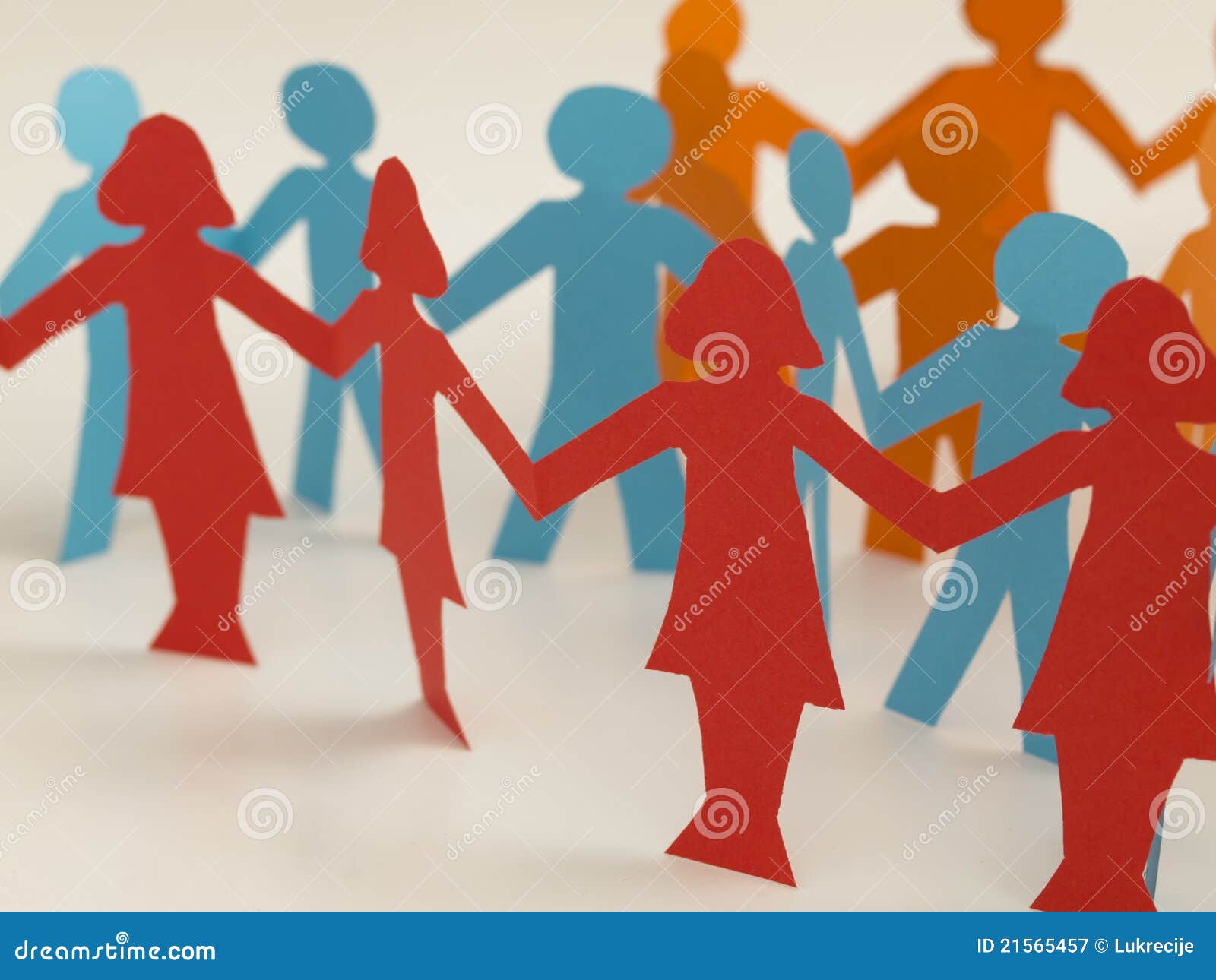 People chain stock image. Image of cooperation, connection - 21565457