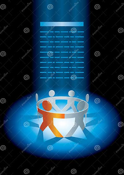 People chain stock vector. Illustration of conceptual - 25288955