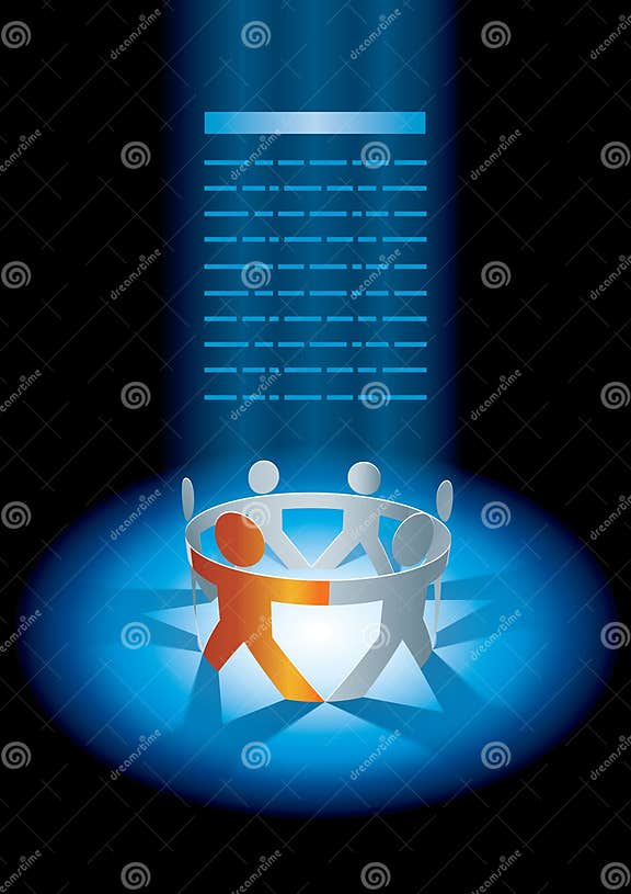 People chain stock vector. Illustration of conceptual - 25288955