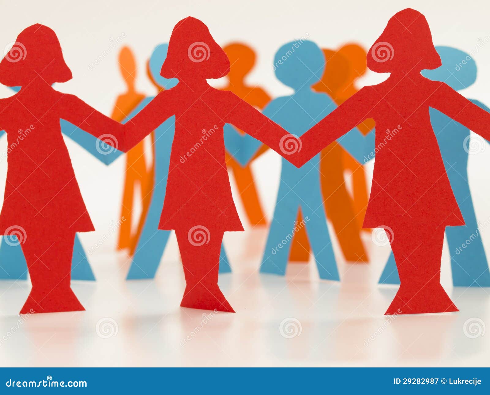 People chain stock image. Image of contacts, companionship - 29282987