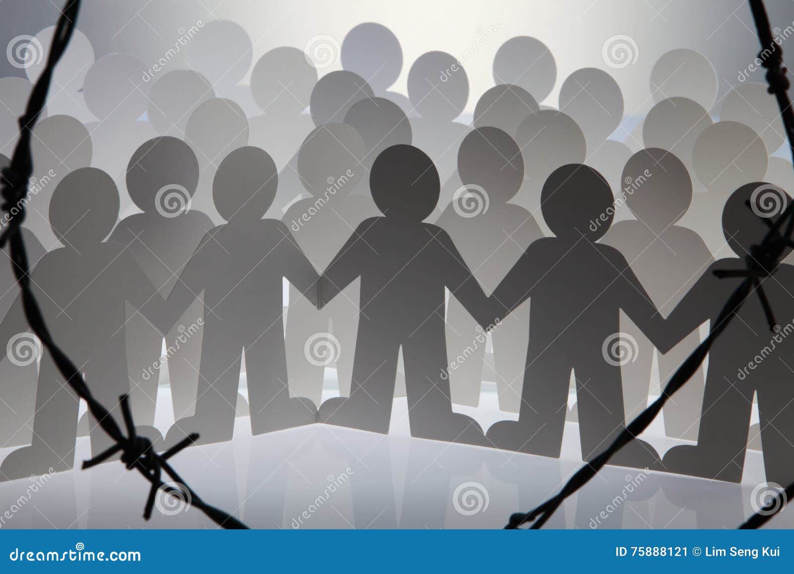 People chain stock image. Image of restricted, jail, concept - 75888121