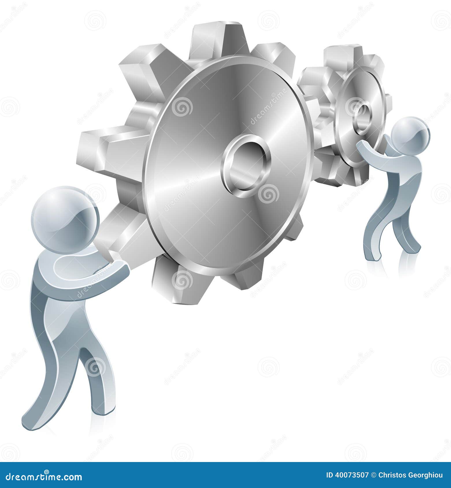 People Changing Settings Cartoon Vector | CartoonDealer.com #40073507