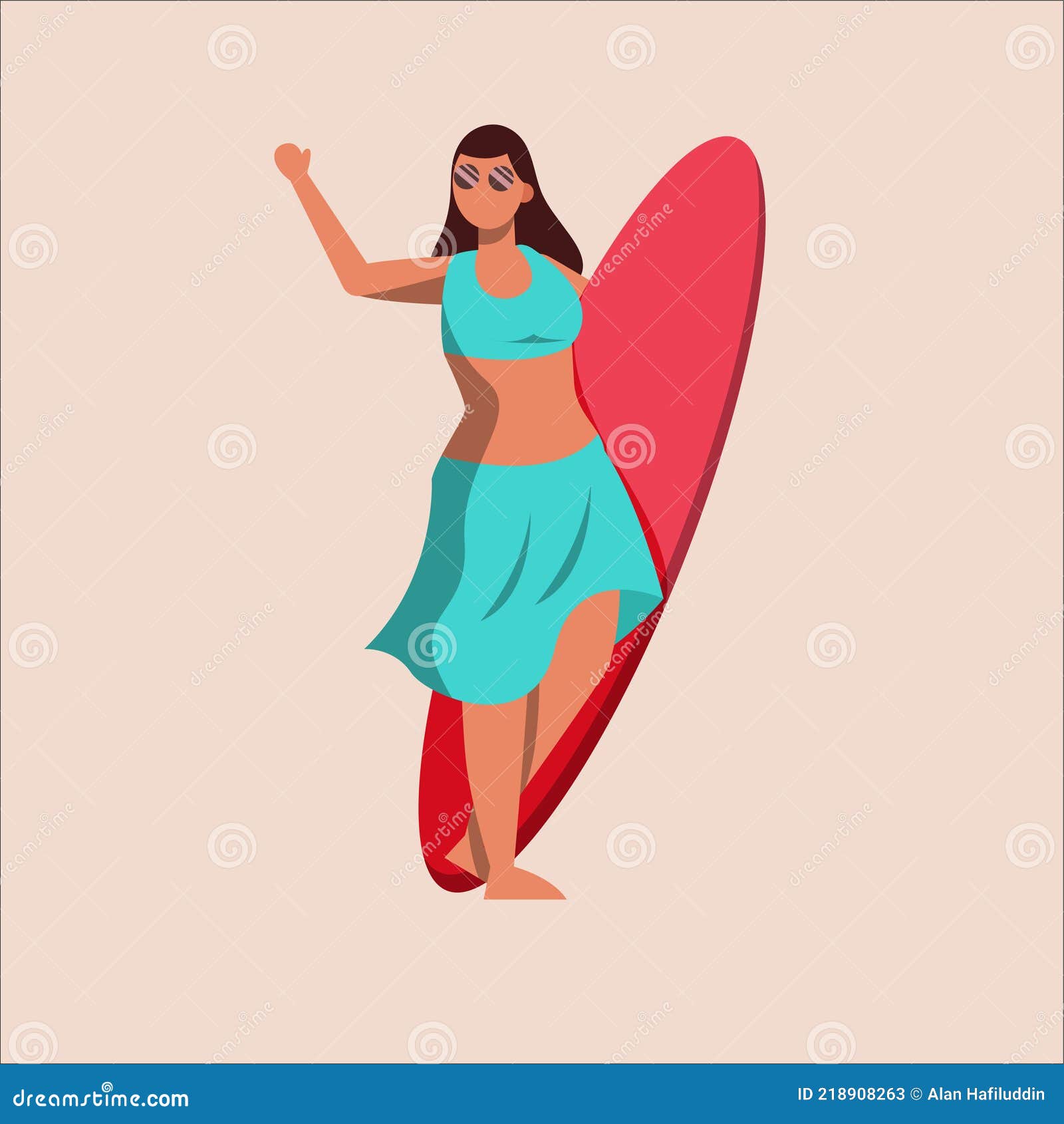 People Character Bathing Suit Poses Vector Stock Vector - Illustration ...
