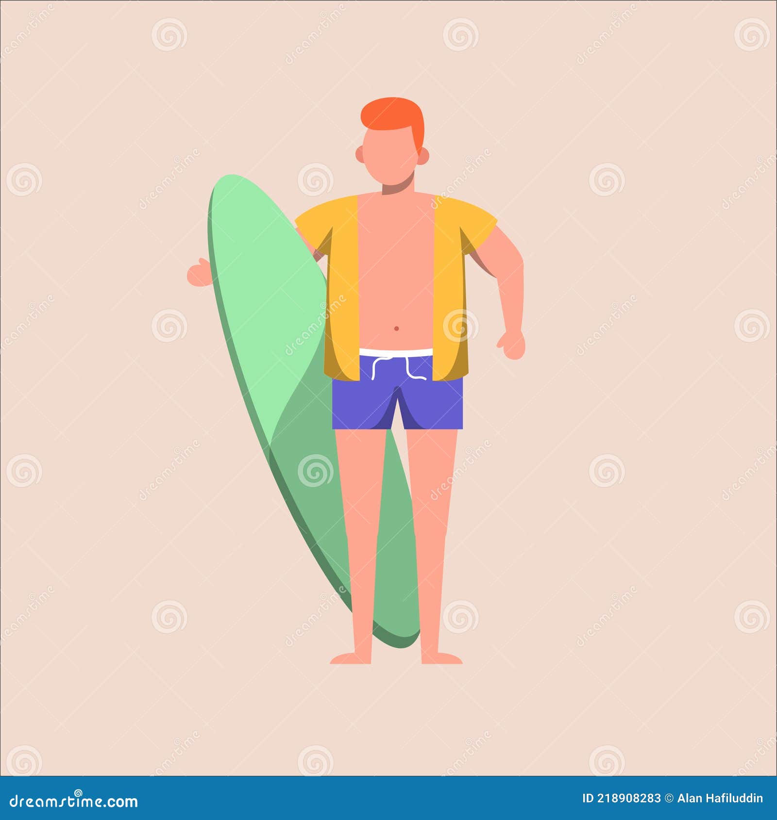 People Character Bathing Suit Poses Vector Stock Vector - Illustration ...