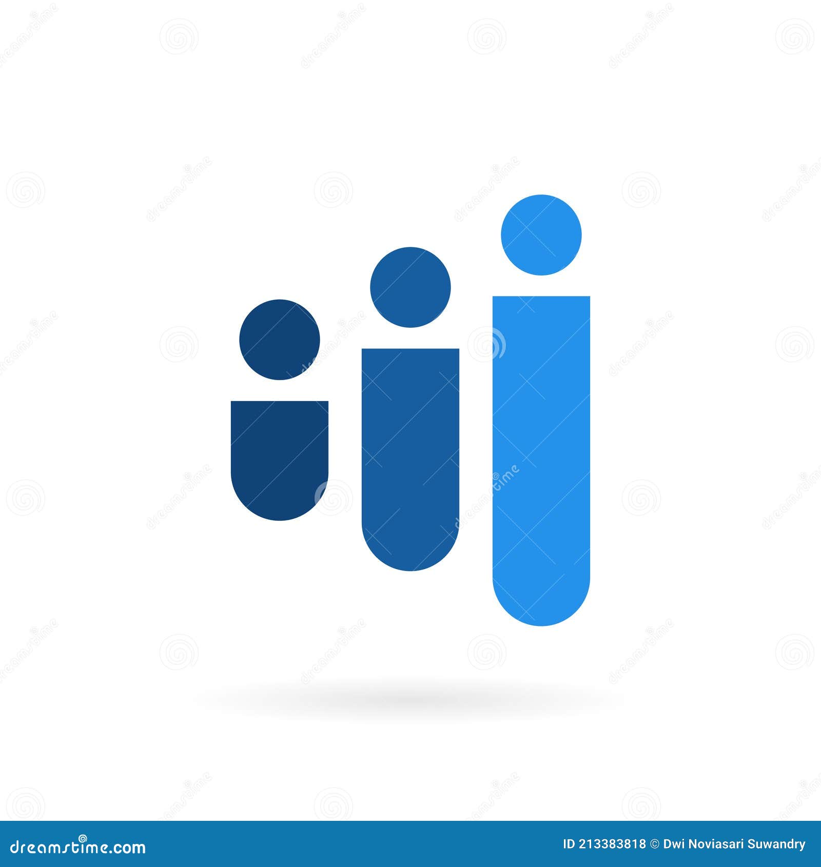 People Chart Bar Logo Vector Icon Stock Vector - Illustration of ...