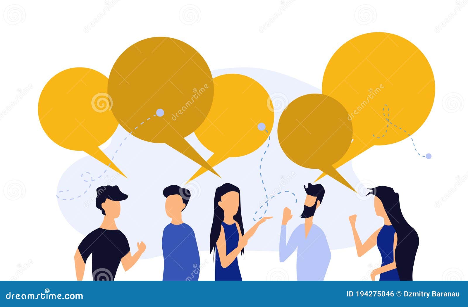 People Chatting Vector