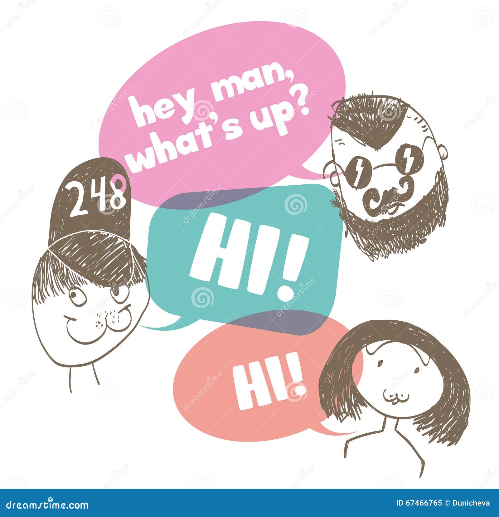 People Chatting. stock vector. Illustration of community - 67466765