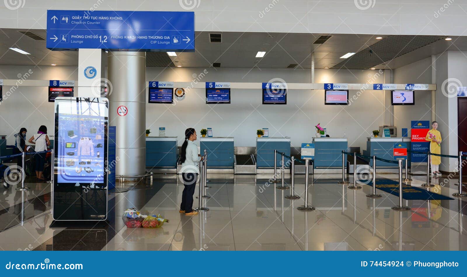 Check In Counters At Changi International Airport Which Is Located In ...