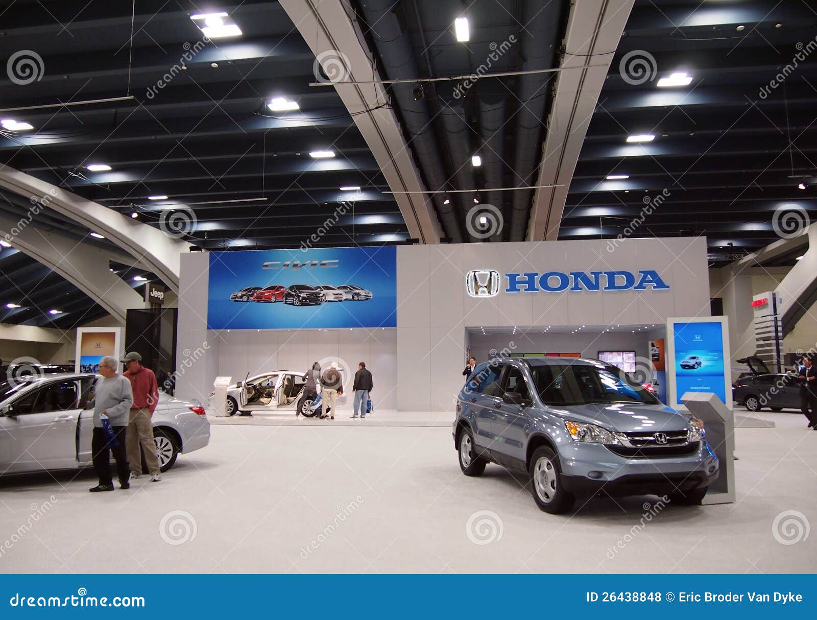 People Check-up Cars at the Honda Booth Editorial Stock Photo - Image ...