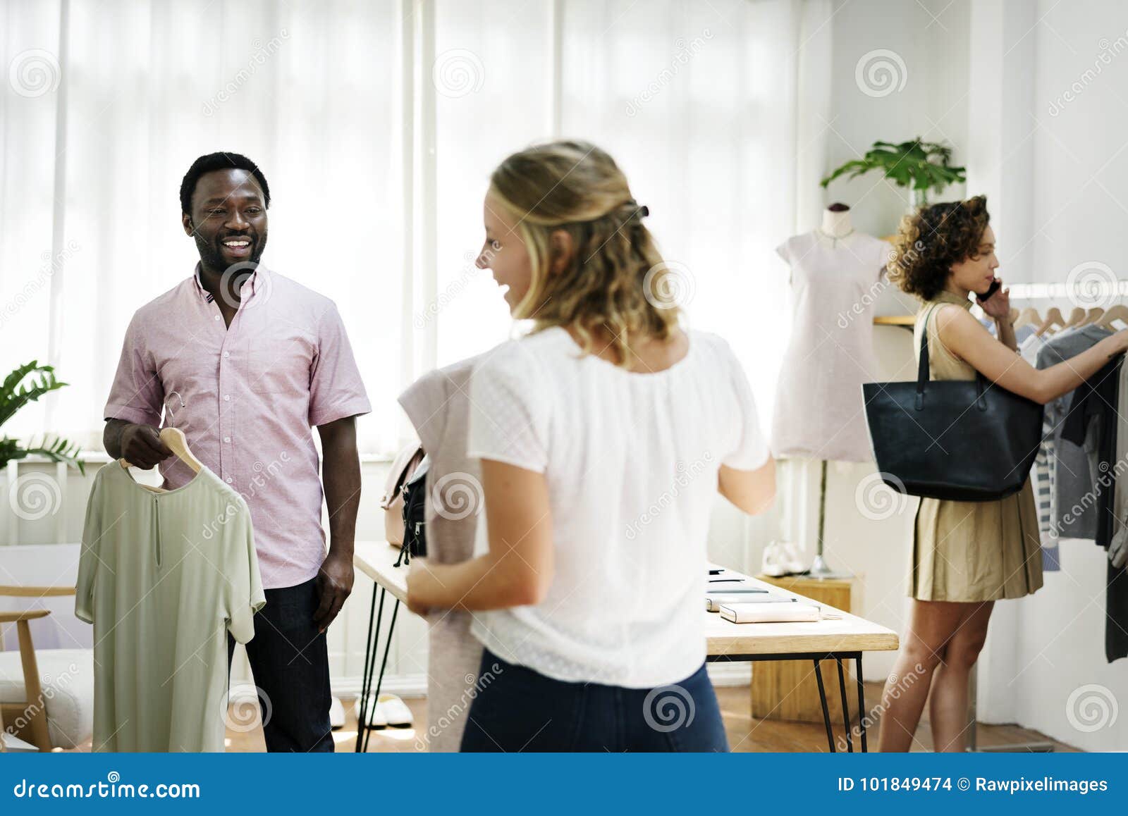 People Checking Out Clothes Stock Photo - Image of museum, people ...