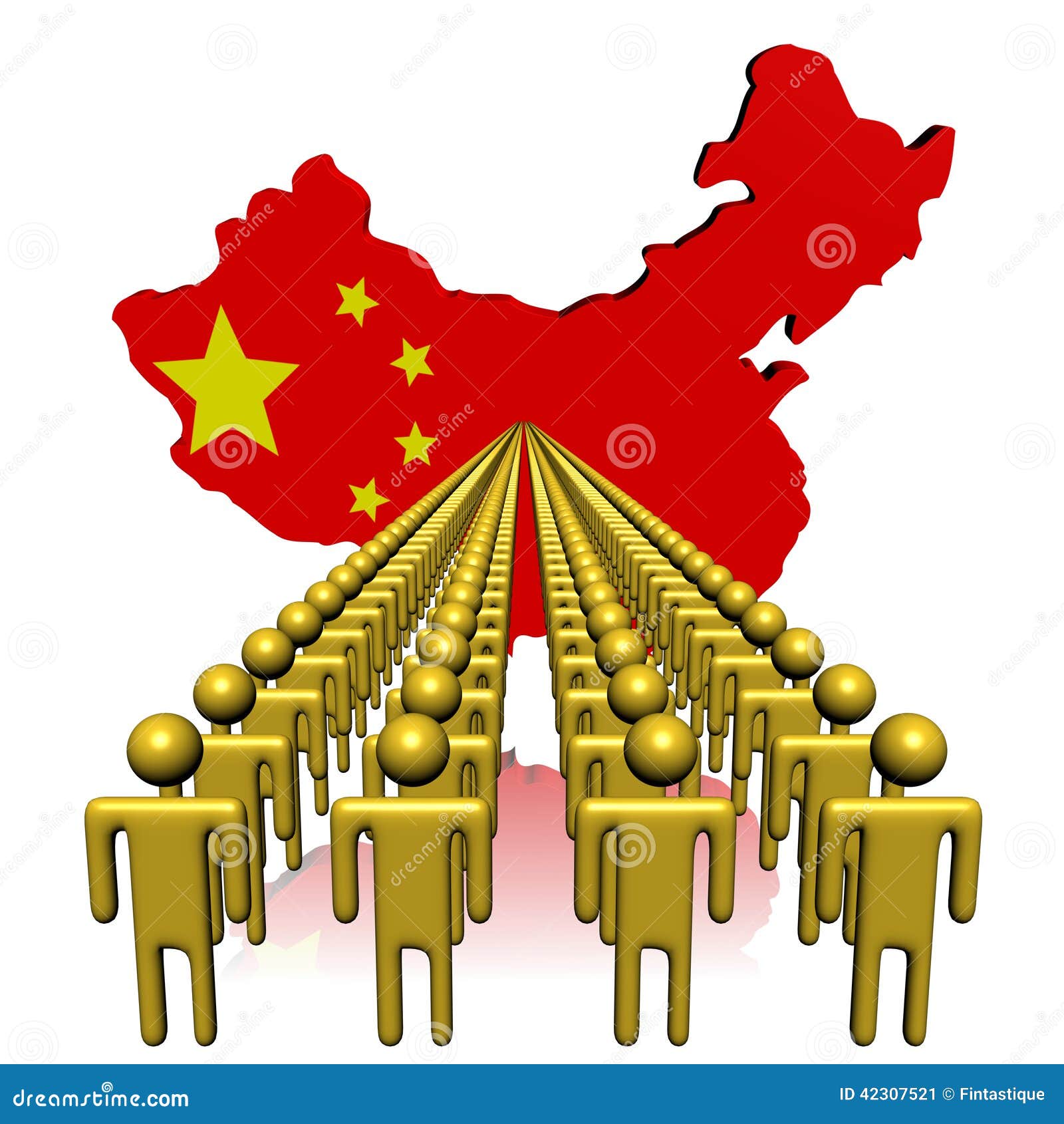 People with China Map Flag Illustration Stock Illustration ...