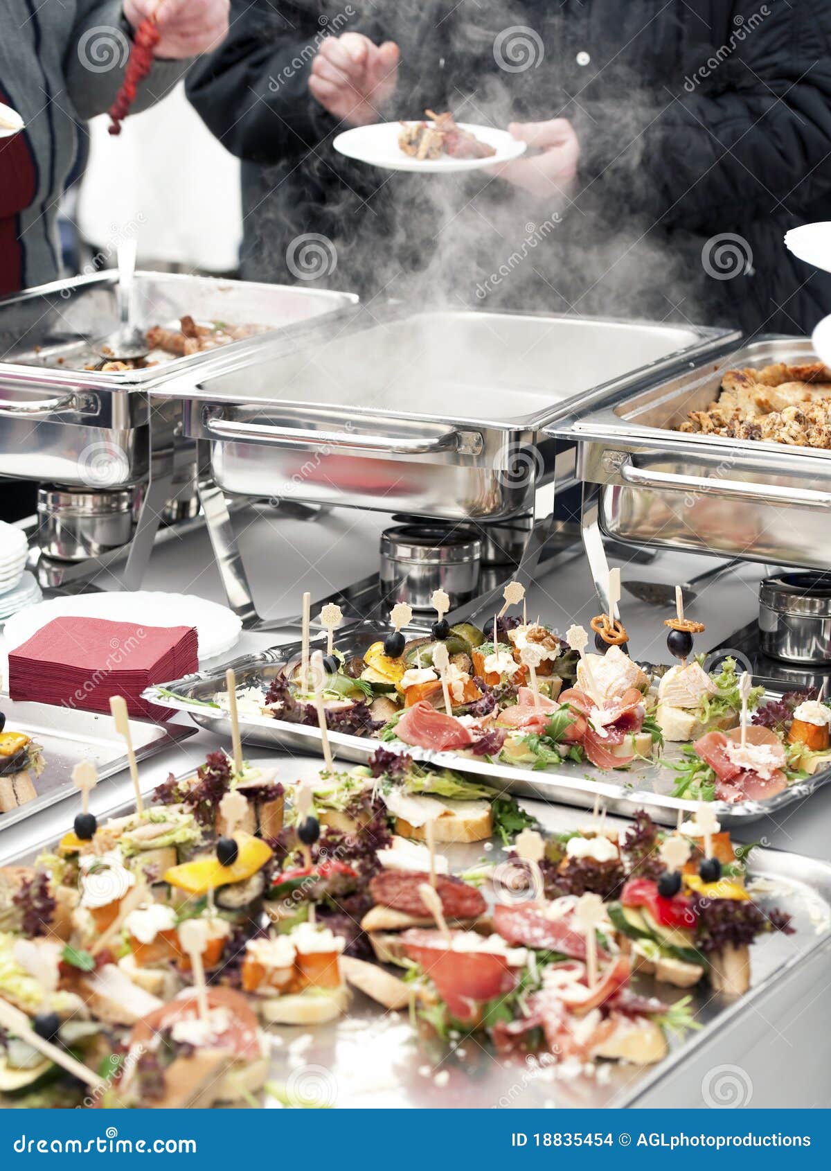 People Choosing Food from Buffet Stock Photo - Image of party, hotel ...