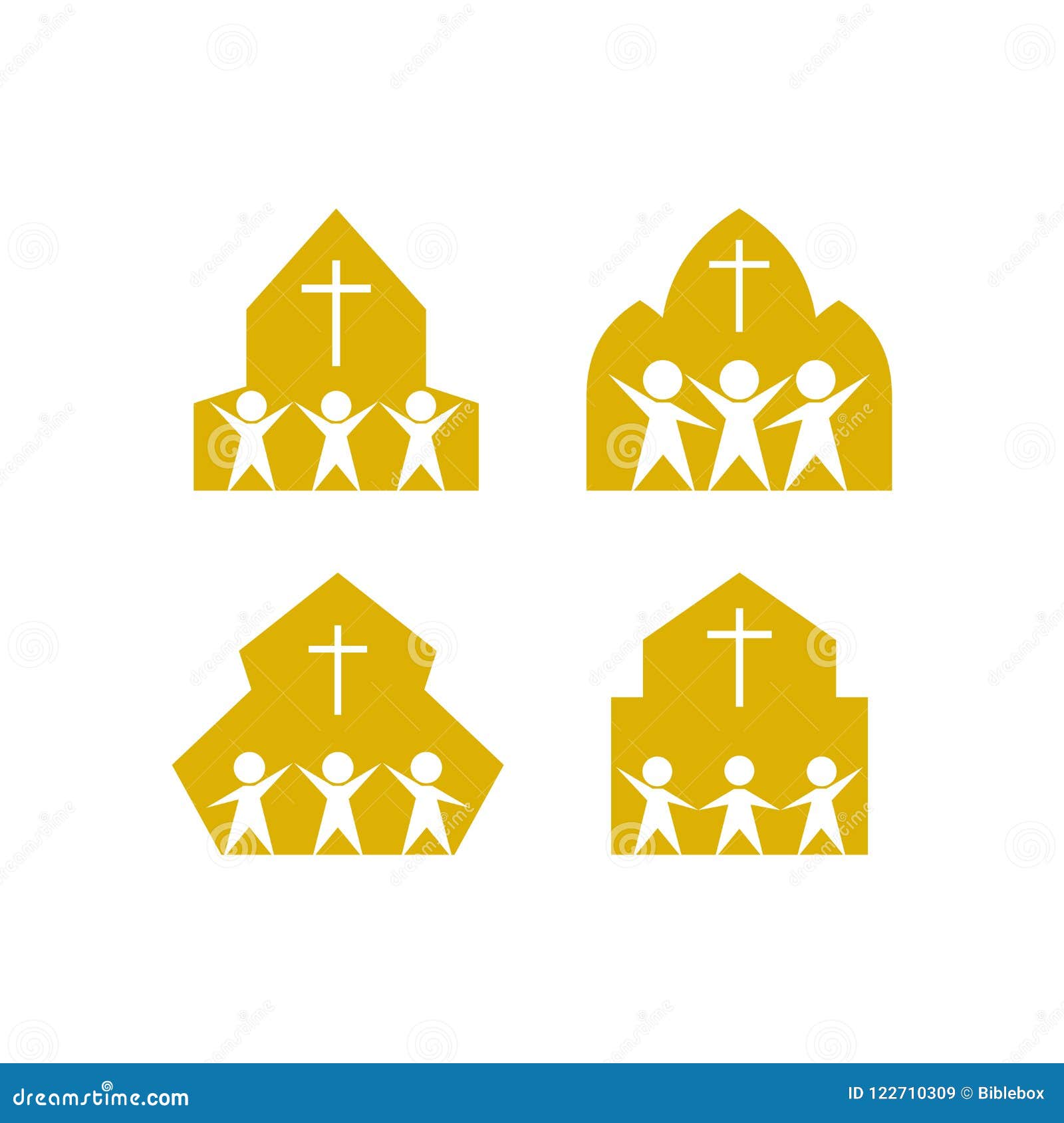 People in the Church. Worship God Stock Vector - Illustration of easter ...