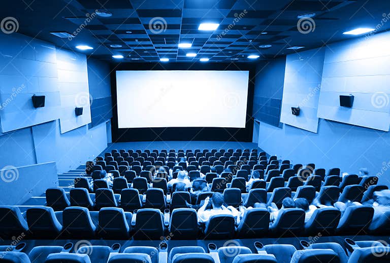 People in a cinema stock image. Image of show, motion - 12879857