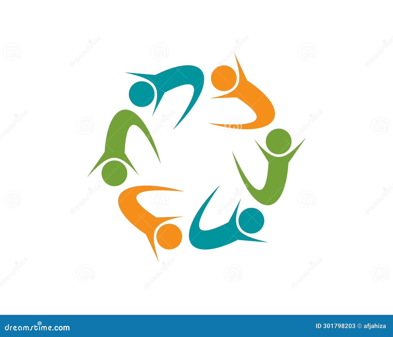 People Circle 5 Logo Template Stock Vector - Illustration of symbol ...