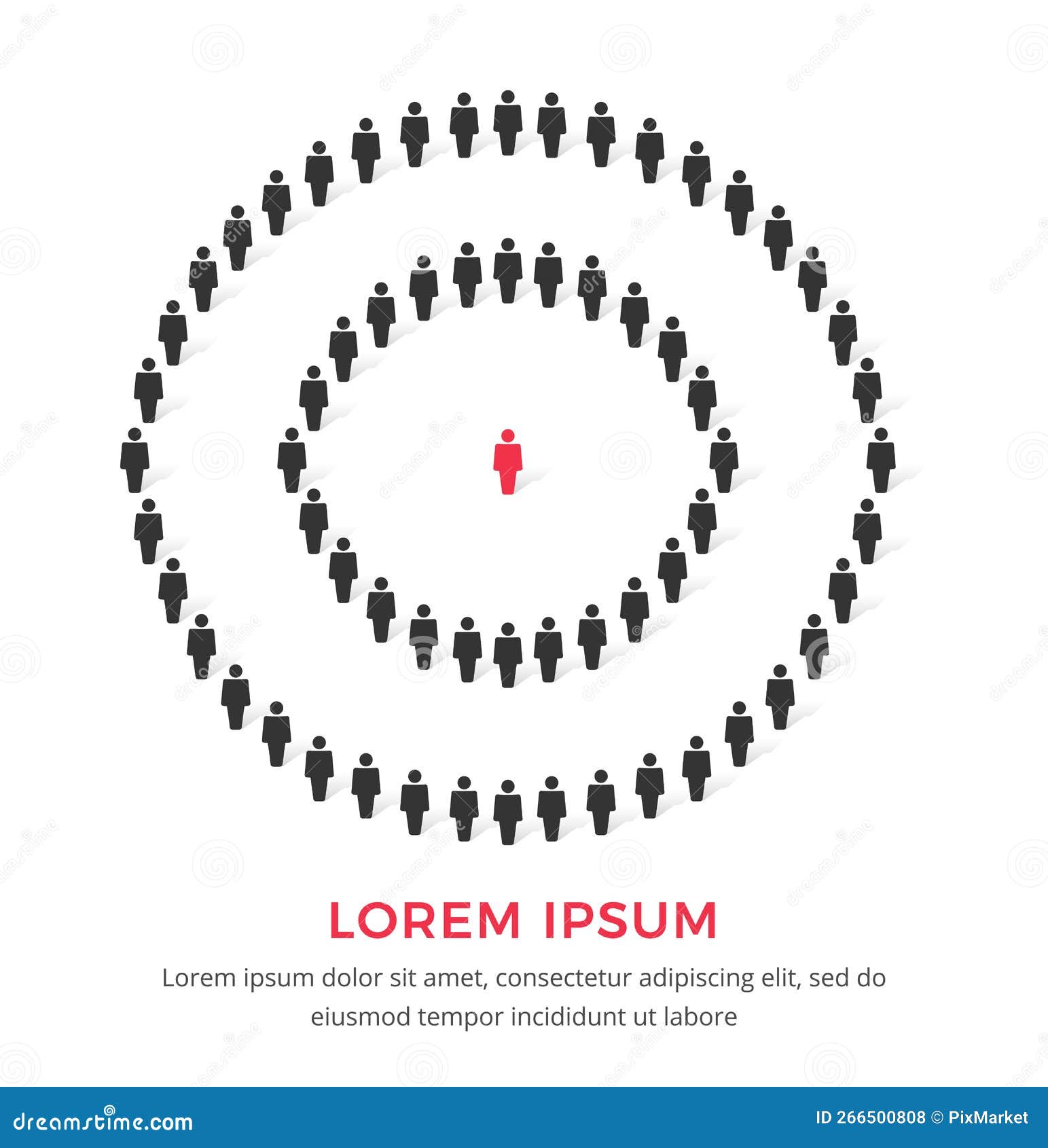 People in a Circle stock vector. Illustration of circle - 266500808