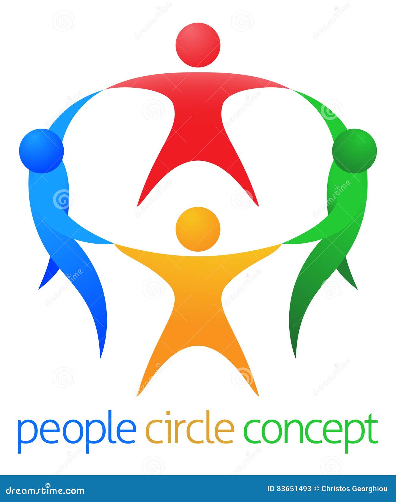 People Circle Team Concept stock vector. Illustration of bisiness ...