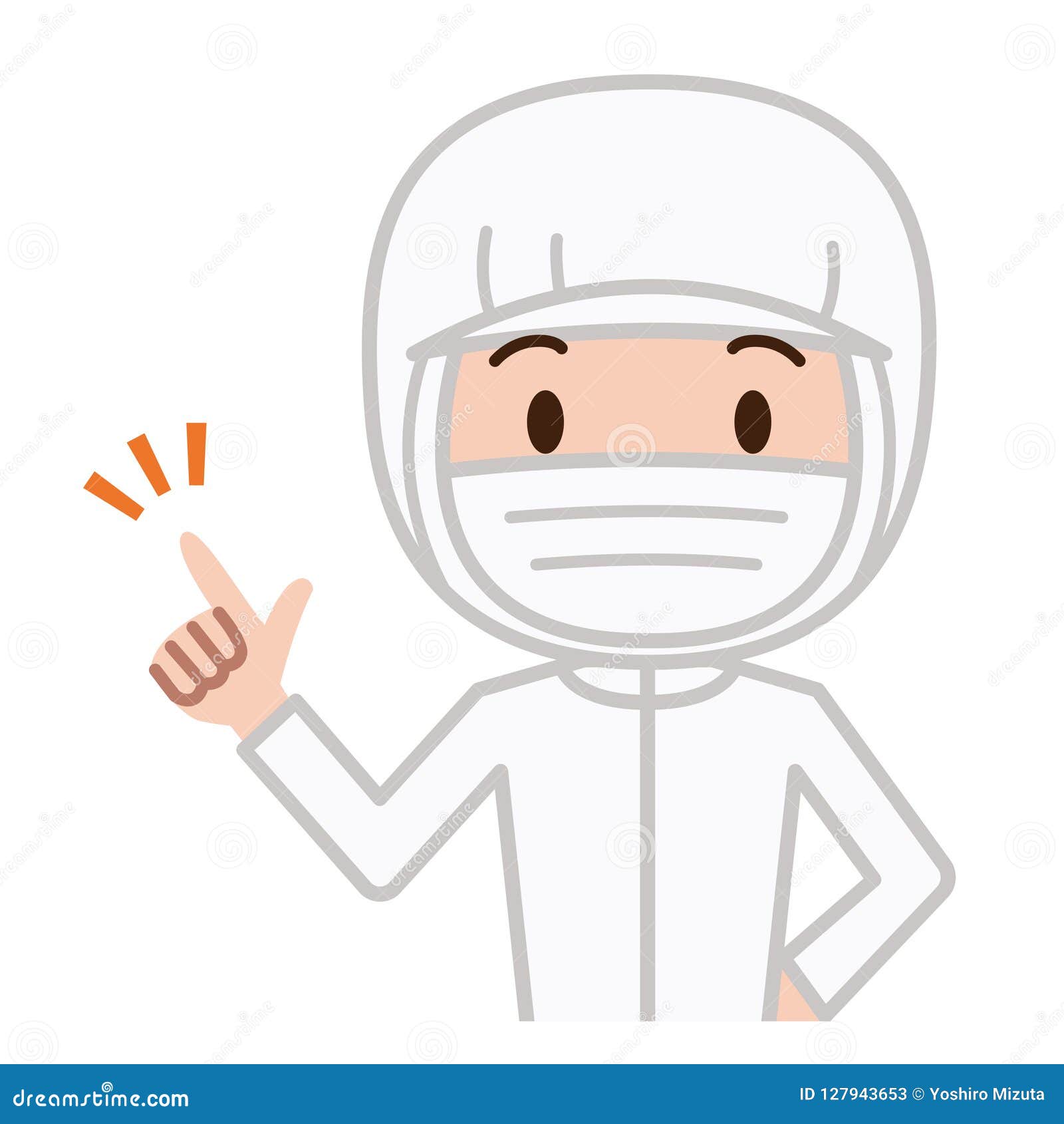 People in a clean room stock vector. Illustration of health - 127943653