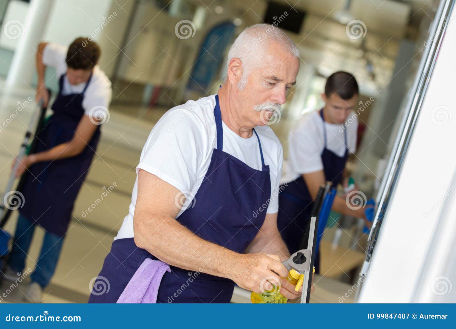 People Cleaning Office As Job Stock Image - Image of computer ...