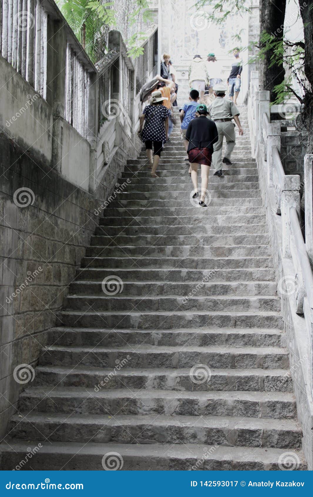 People Climb the Old Stairs Editorial Photography - Image of dizzy ...