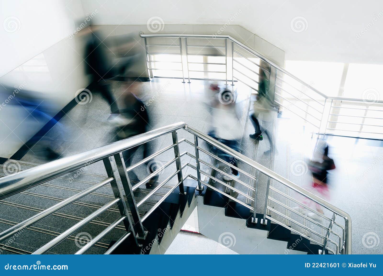 People climbing the stairs stock image. Image of indoor - 22421601