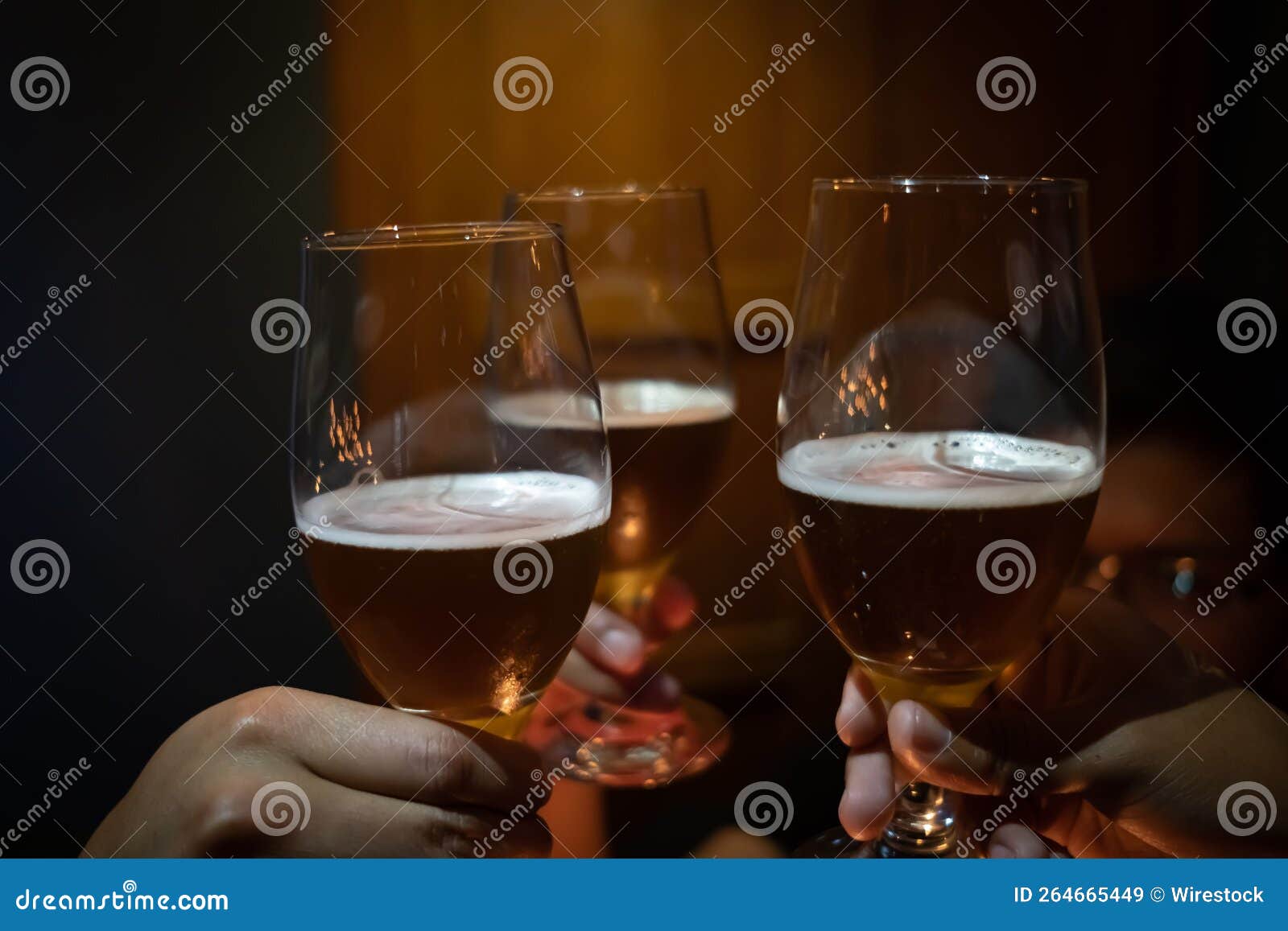 People Clinking Beer Glasses Stock Image - Image of party, clinking ...