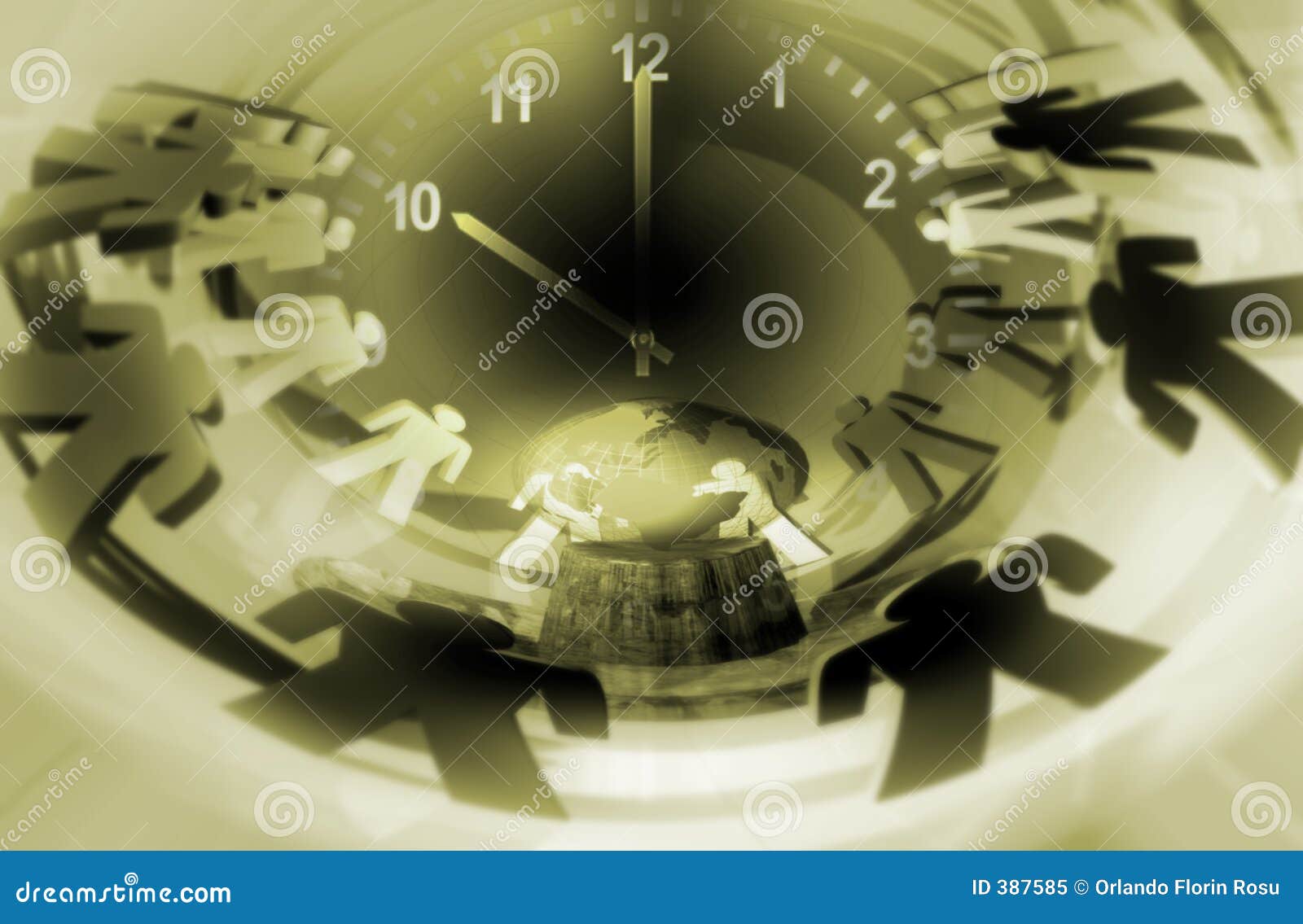 People And Clock Royalty-Free Stock Photo | CartoonDealer.com #387585
