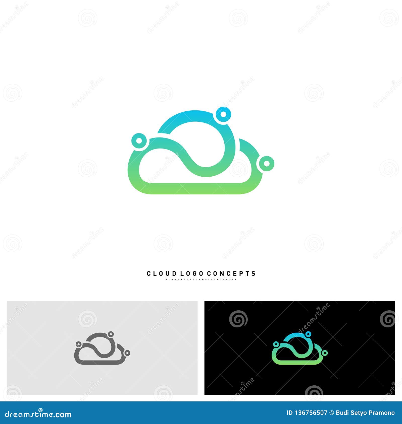 People Cloud Logo Design Concept Vector. Modern Cloud Man Logo Template ...