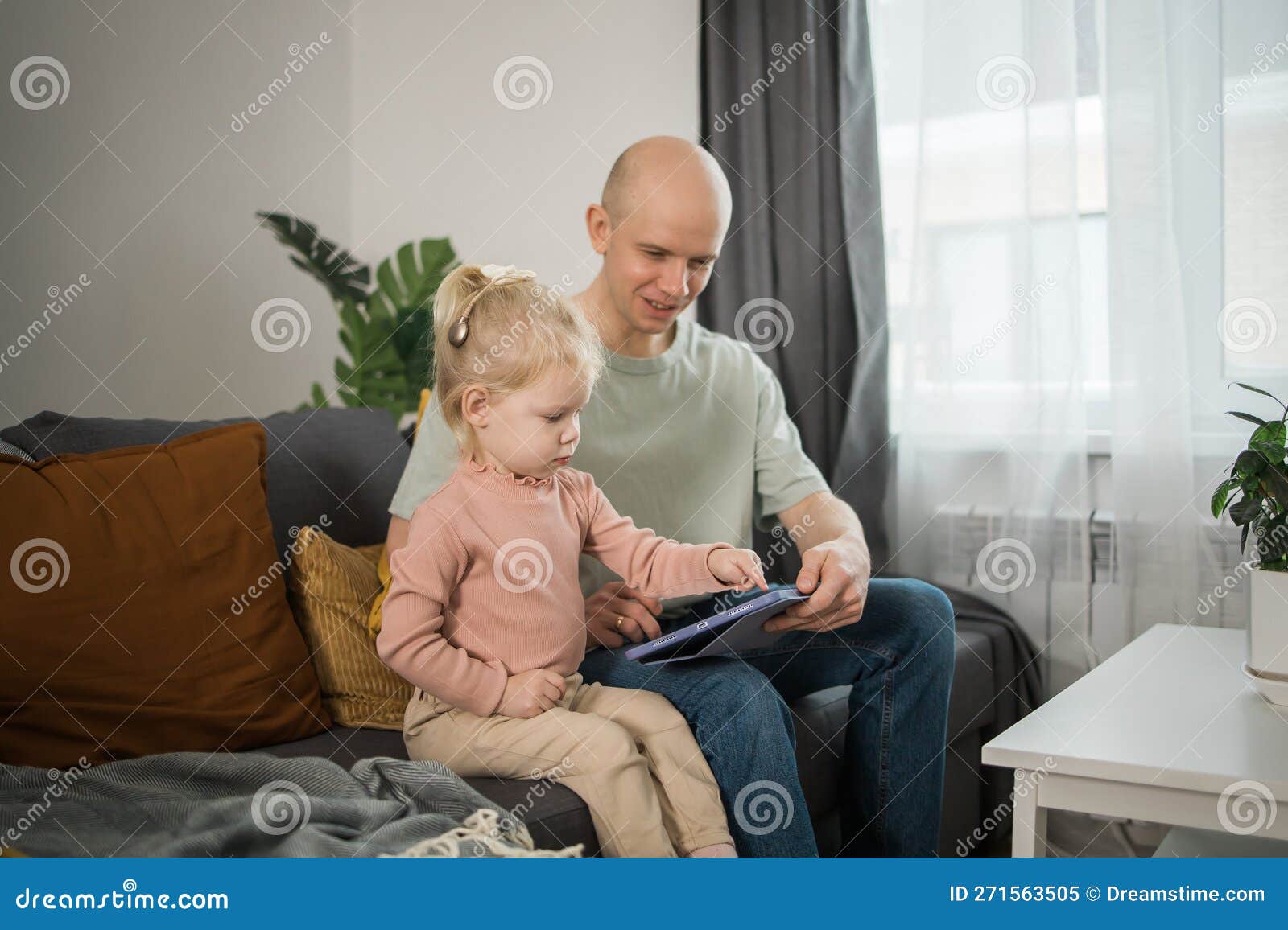 People with Cochlear Implant System. Kid Study To Hear with Her Father ...
