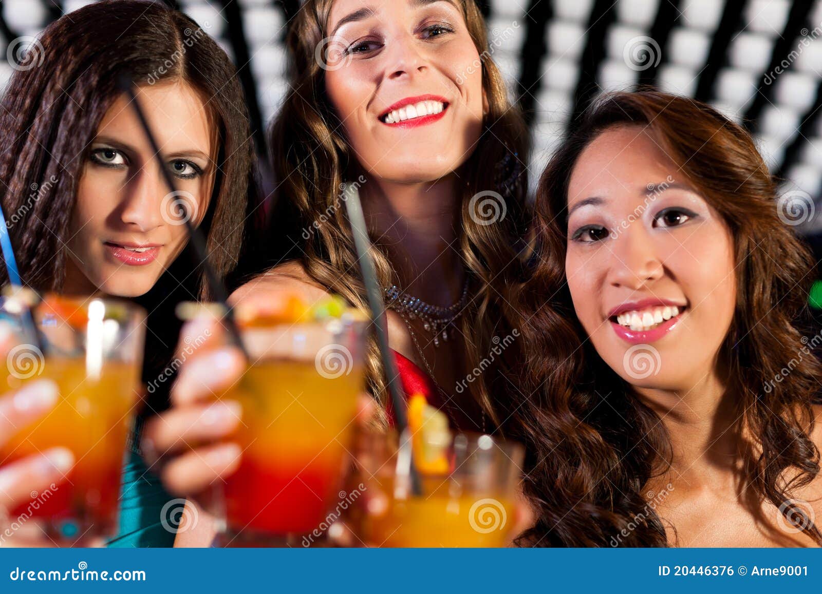 People with Cocktails in Bar or Club Stock Photo - Image of excitement ...