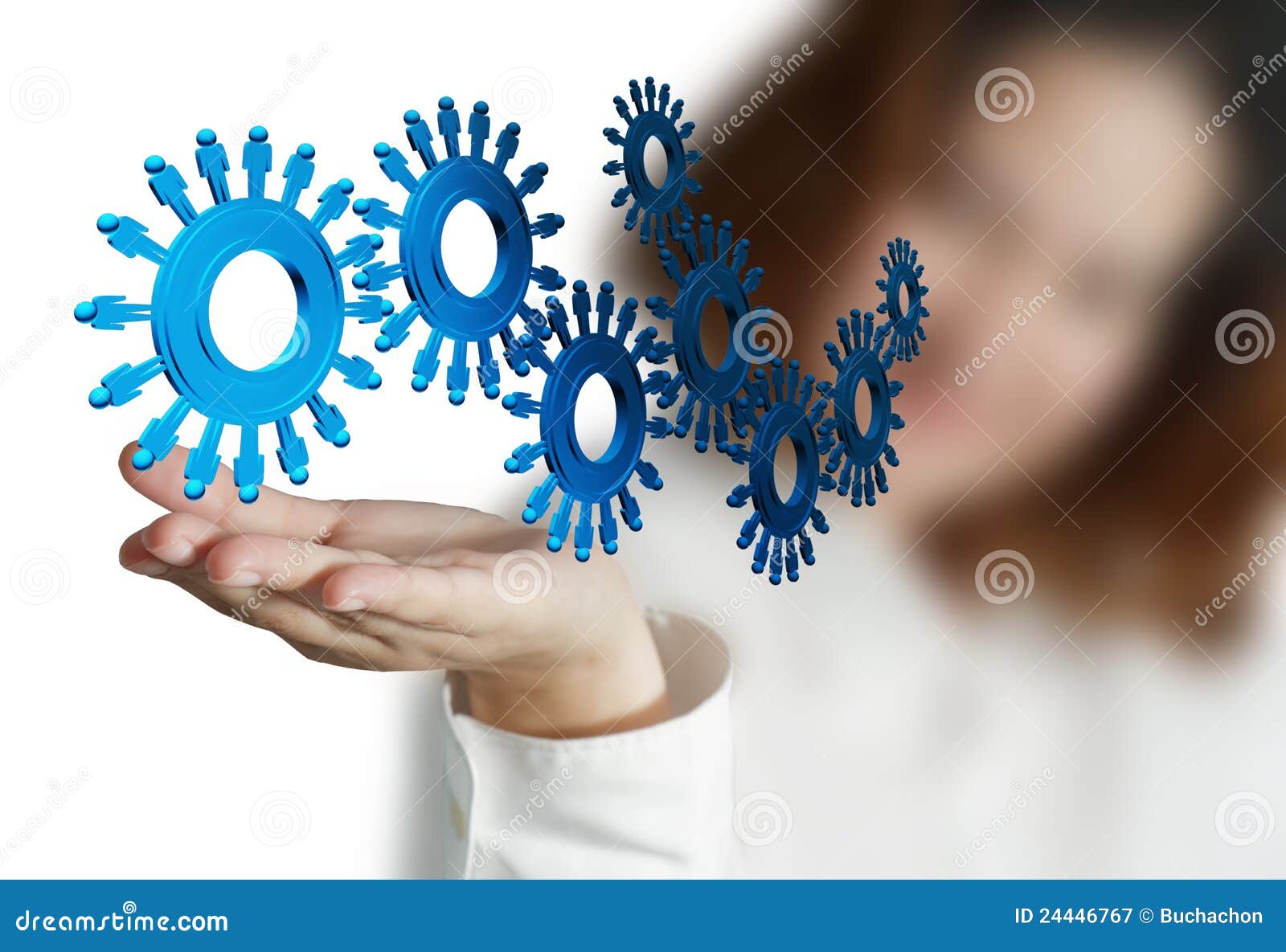 People cogs as concept stock image. Image of economical - 24446767