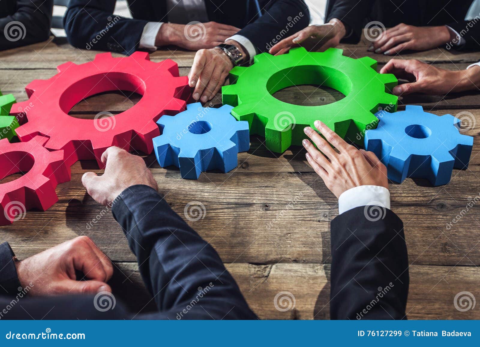 People with Cogs of Business Stock Image - Image of idea, innovation ...