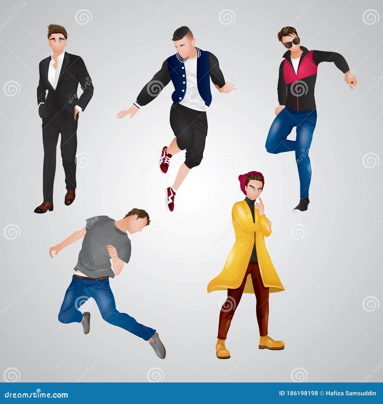People Collection. Vector Illustration Decorative Design Stock Vector ...