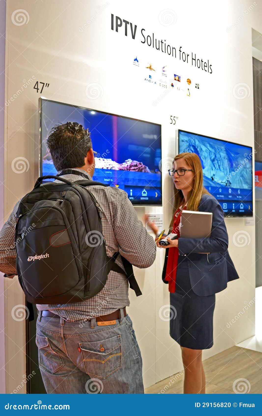 People Communicate during Exhibition, Editorial Image - Image of ...