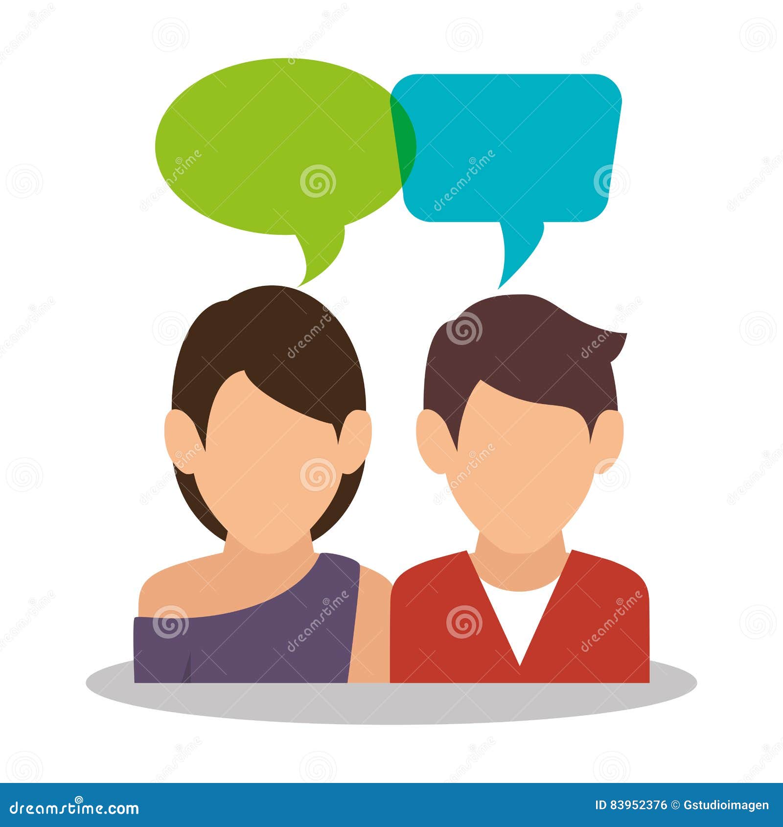 People Communicating Concept Icon Stock Illustration - Illustration of ...